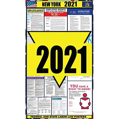 2021 New York NY State Labor Law Poster - State Federal and OSHA ...