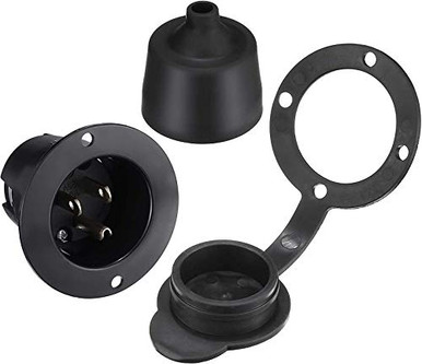 Miady 15 Amp Flanged Inlet 125V NEMA 5-15 Flanged Power Inlet ...