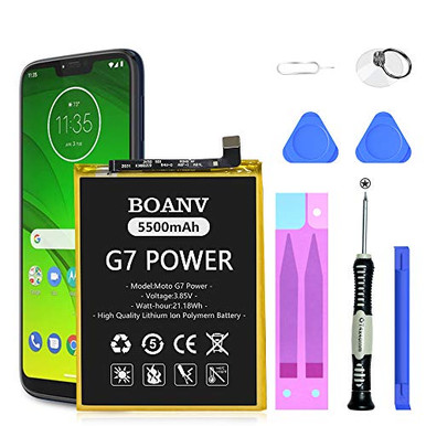 Moto G7 Power Battery 2021 New Version BOANV 5500mAh Li-ion Polymer ...