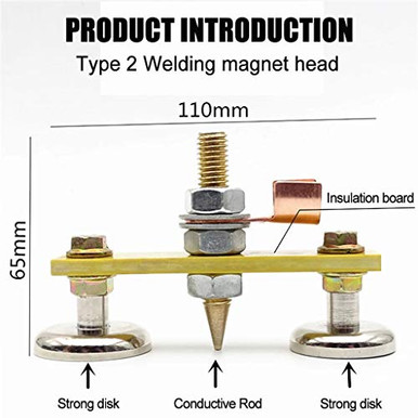 Welding Magnet Head Fix-Tite Magnetic Welding Ground Clamp Magnetic ...