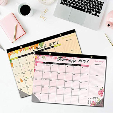 2021 Desk Calendar - Yearly Desk Wall Calendar 12 Months Small Desk ...