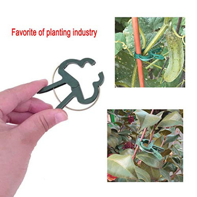 Homthia Reusable Green Gentle Gardening Plant and Flower Lever Loop ...