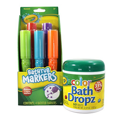 Crayola Bathtub Markers and Crayola Color Bath Drops 60 tablets - Bring ...