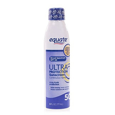 Equate Ultra Protection Sunscreen Broad Spectrum SPF 50 Continuous ...