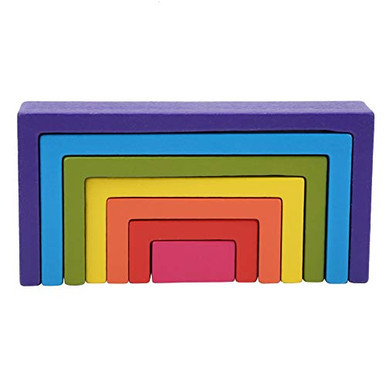 TOPINCN Building Blocks Toy Set Wooden Arch Building Blocks Toy Kid ...