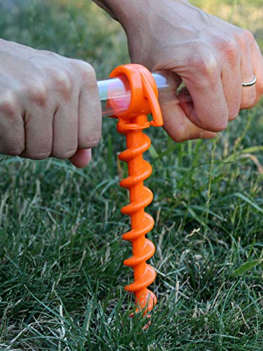 RT Orange Ultimate Small Single Ground Anchor Tent Stakes ...