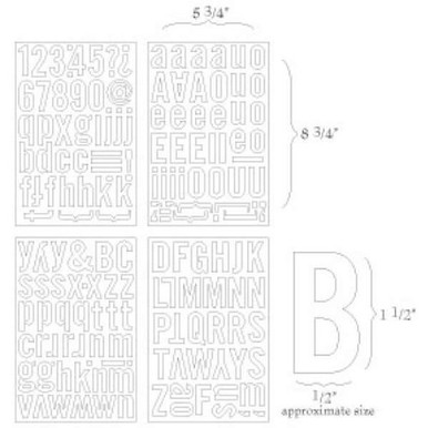 Undressed Chipboard Block Alphas - Warehousesoverstock