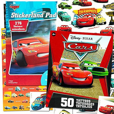 Disney/Pixar Cars Stickers & Tattoos Party Favor Pack (150 Stickers ...