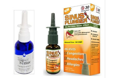 Sinus Plumber and Silver Sinus Nasal Spray Combo Pack 1 Bottle Of Each ...
