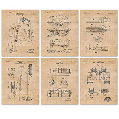 Vintage Duck Hunting Patent Art Poster Prints Set of 6 8x10 Unframed ...