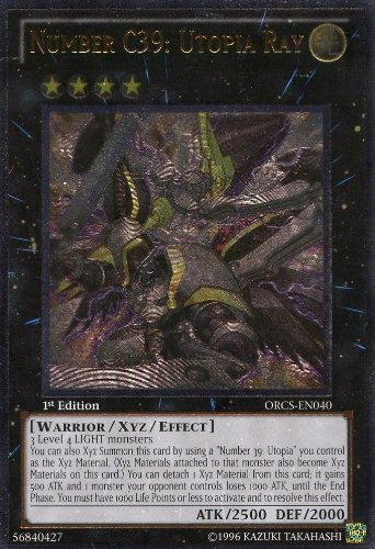 Yu-Gi-Oh! - Number C39 Utopia Ray ORCS-EN040 - Order of Chaos - 1st ...