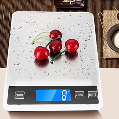 ?Digital Kitchen Scales 22lb 10kg Charging Touch Button Waterproof Food ...