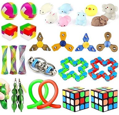 Sensory Fidget Toys Set Stress Relief Fidgets for Kids Adults Birthday ...