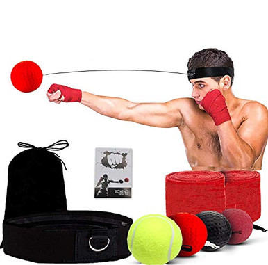 AlfaView Boxing Reflex Ball 4 Difficulty Level Ultimate Reflex Ball Set ...
