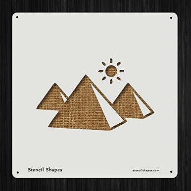 Pyramid Sun Pyramids Pharaoh Old Style 17216 DIY Plastic Stencil ...