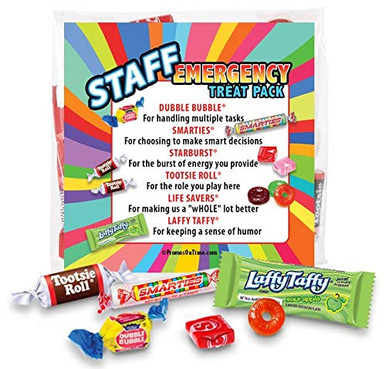 Staff Emergency Treat Pack sets of 6 - Employee Survival Kits - Goody ...