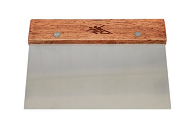 Stainless Steel Dough Scraper With Wooden Handle - Wooden Dough Scraper ...