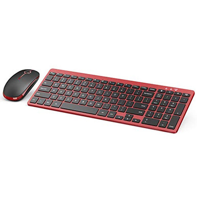 Wireless Keyboard and Mouse Jelly Comb 2.4G Ultra Slim Wireless ...