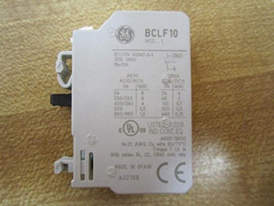 GE BCLF10 Auxiliary Contact Block Screw Terminal - Warehousesoverstock