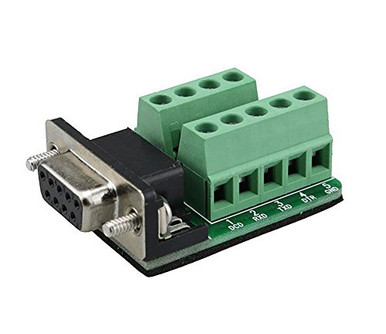 Sysly DB9 female D-SUB Adapter Plate Connector RS232 Serial to Terminal Board Signal Module ...