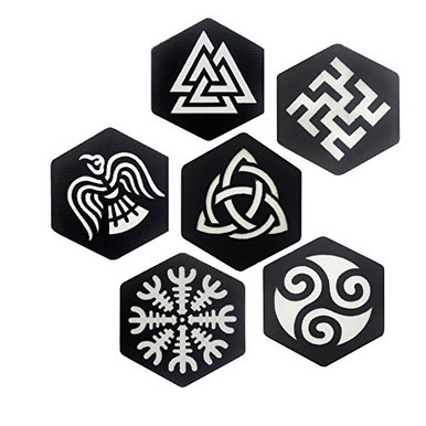 Glow Dark Vegvisir Vikings Patches Valknut Triangle Symbol Norse Rune ...