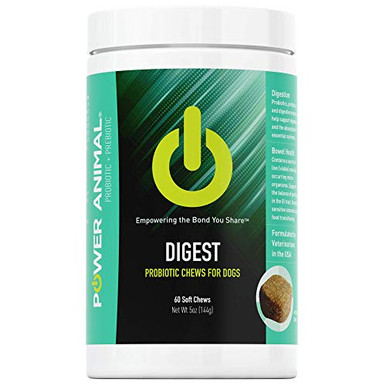 POWER Animal Digest Probiotics for Dogs - Prebiotics and Digestive ...