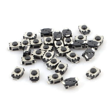 Uxcell 4mm x 3mm 2 Pins SMD SMT Ultrathin Momentary Push Button Tactile ...
