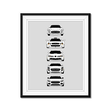 Mercedes-Benz Generations Inspired Poster Print Wall Art Handmade Decor ...