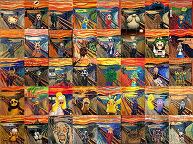 Foxpuz The Scream Funny Parody Jigsaw Puzzle for Adult and Kids-500 ...
