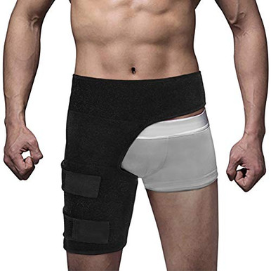 Hip Brace for Men Women Sciatica Pain Relief Wrap Groin Thigh Sleeve ...
