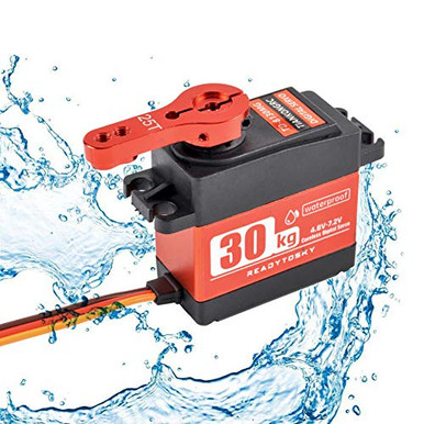 Readytosky Digital RC Servo 30KG 270 Degree Waterproof High Torque Full Metal Gear Servo Motor ...