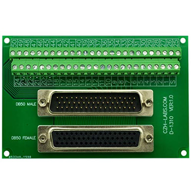 CZH-LABS DSUB DB50 Male Female Header Breakout Board D-SUB Breakout ...