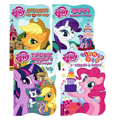 My Little Pony Board Books Set -- 2 Books with MLP Stickers ...