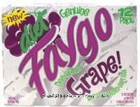 Faygo - DIET Grape Soda - 12 Pack of 12-oz. Cans - Warehousesoverstock