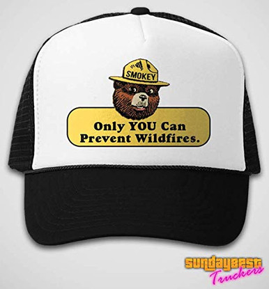 Smokey The Bear Vintage Trucker Hat Only You Can Prevent Forest Fires ...