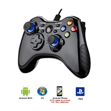 PC Game Controller, OUTWIT Wired USB Game Controller Joystick Plug and ...