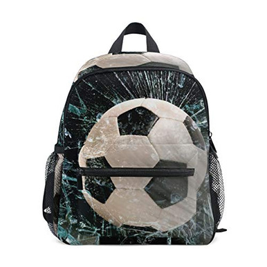 Toddler Backpack Soccer Ball Through Glass Preschool Backpack Travel ...