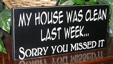 My House Was Clean Last Week... Sorry You Missed It Hand Painted Wood ...