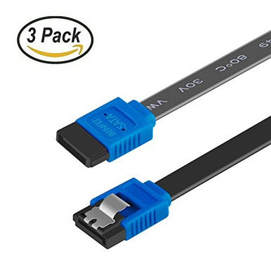 SATA Cable III, Benfei 3 Pack SATA Cable III 6Gbps Straight HDD SDD ...