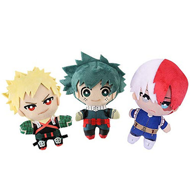 Anime Plush Toy Midoriya Izuku Bakugou Katsuki Todoroki Shoto Pillow ...