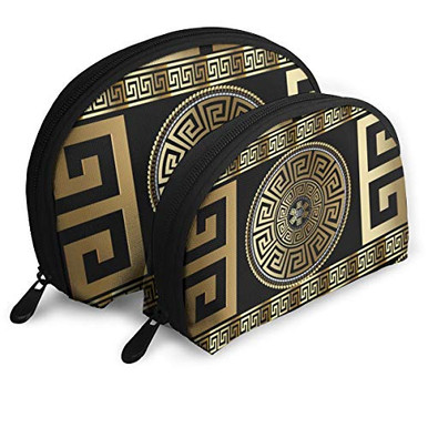 3D Wallpaper With Greek Key Customized Portable Bags Clutch Pouch ...