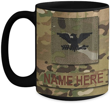 US Air Force USAF Colonel Col O6 OCP Coffee Cup - Personalized Military ...