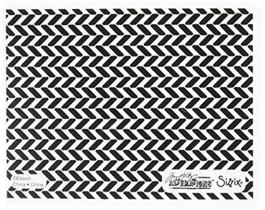 Sizzix Ellison Herringbone Texture Fades Embossing Folder by Tim Holtz ...