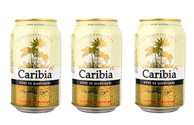 CARIBIA Non-Alcohol Alcohol Free Beer Carbonated Soft Drink - 330ml x 3 ...