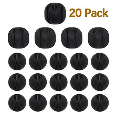 Bumpcase 20pack Cord Management, Long Lasting Cable Organizer for ...