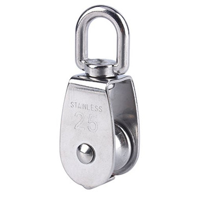 25mm 32mm Swivel Stainless Steel Wire Rope Single Wheel Swivel Lifting ...