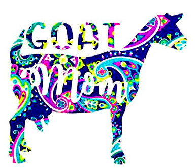 Goat Mom Decal Dairy Goat Sticker - Dairy Goat Decal - Car Window ...