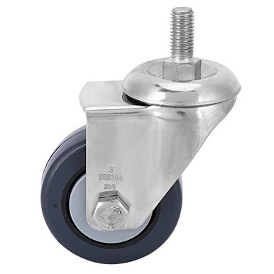M12 2-Inch Swivel Caster Wheels 304 Stainless Steel Swivel Casters ...