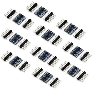 ACROBOTIC 8-Pack 3.3V~5V 4-Channel Logic Level Converter Bi-Directional ...