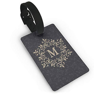 Letter M Small Luggage Tags For Suitcases PVC Travel Bag Tags Eaiser To ...